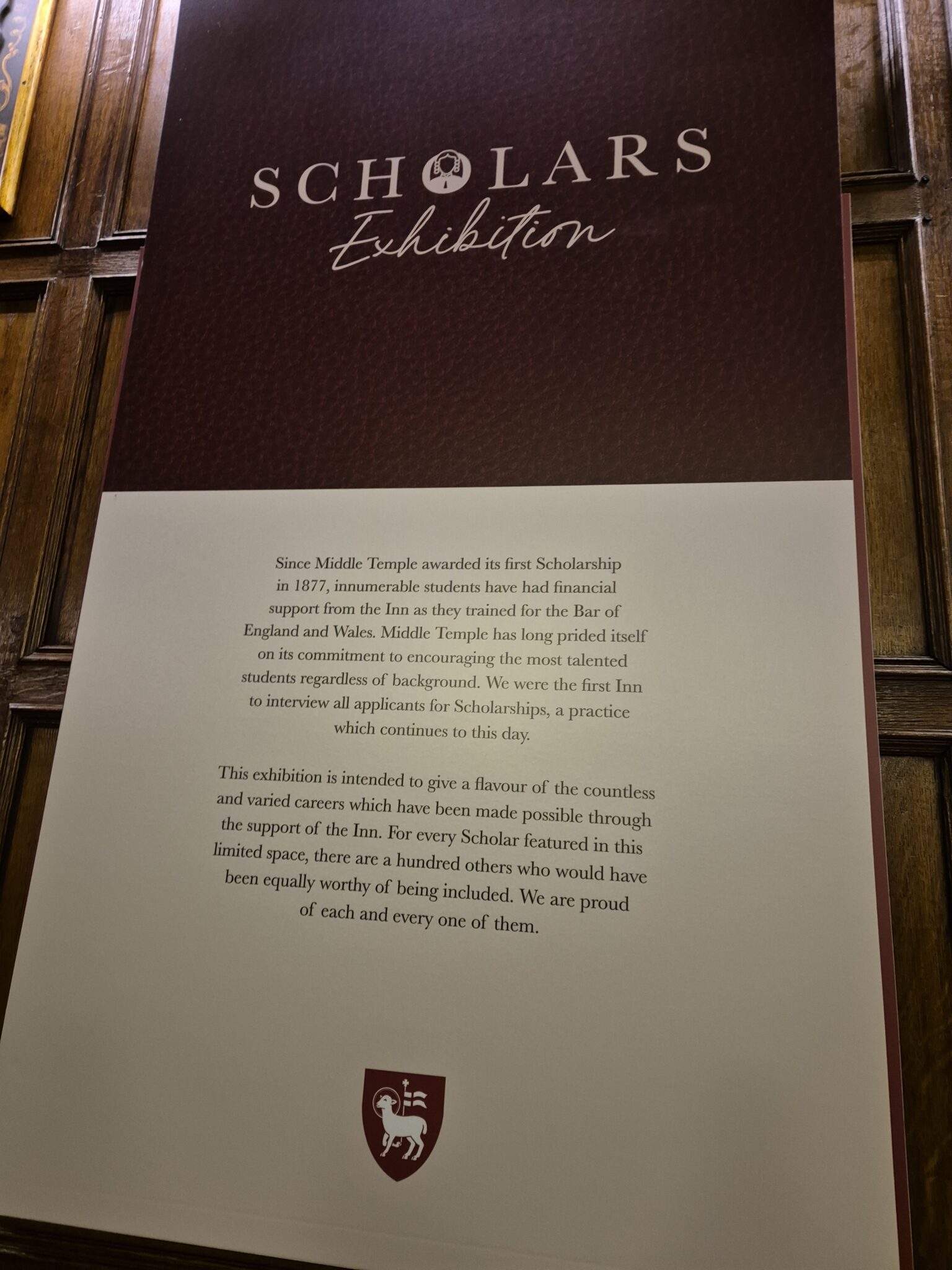Middle Temple Scholars Exhibition Launches - 5RB Barristers